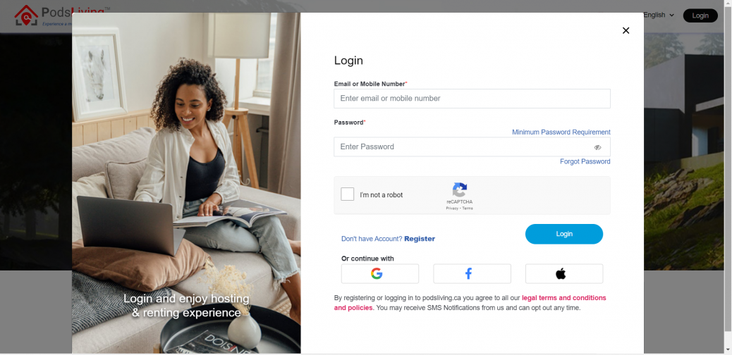 How to Register for Podsliving account – Pods Living USA
